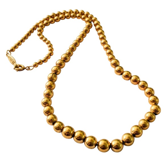 Vintage | Jewelry | Vintage Napier Susan Caplan Gold Plated Beaded ...